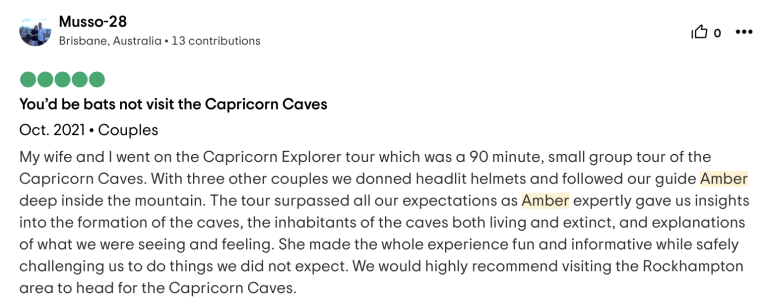 Meet the Caves Crew: Amber Countryman - Capricorn Caves